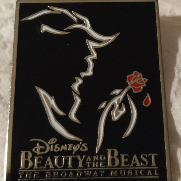 Disney | Jewelry | Disney Beuty And Beast Lapal 2 Inch Pin | Poshmark